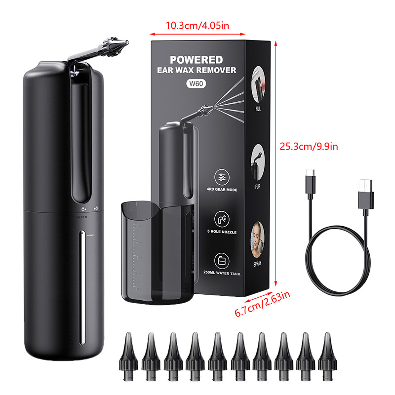 Smart Electric Ear Wax Remover Spray Ear Cleaner Safe Flusher Kit ...