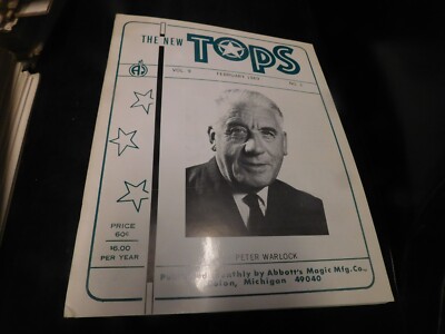 The New Tops Magazine Of Magic For Magicians 1969 February | eBay