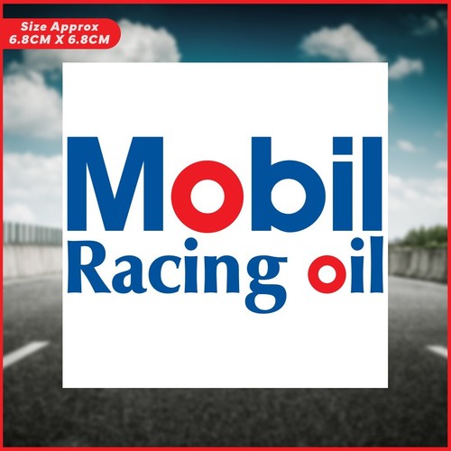 Mobil Racing Oil Sticker Decal For Man Cave Laptop Skateboard Racing ...