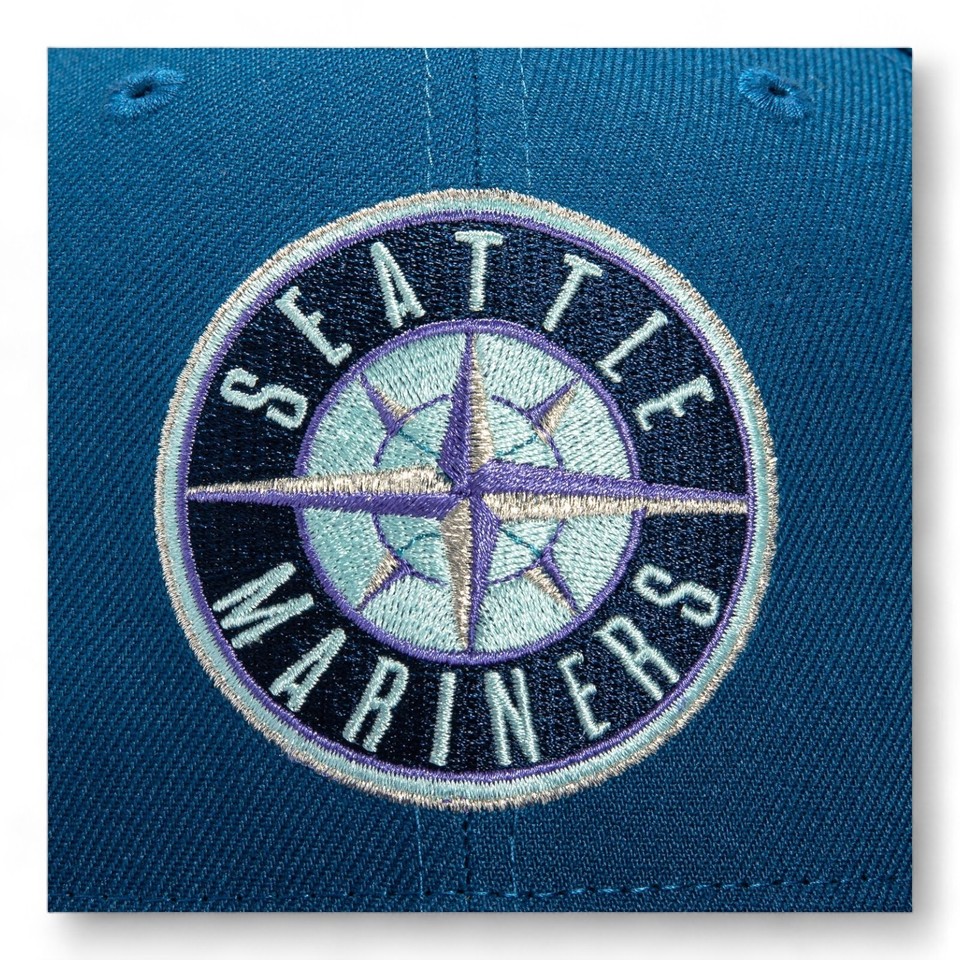 New Era Seattle Mariners 59FIFTY Fitted Hat 40TH Anniv. 1977-2017 Patch ...