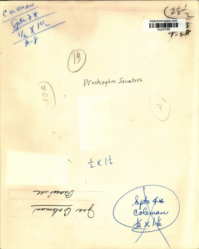 Press Photo Washington Senators Pitcher Joe Coleman - lrs24789 | eBay