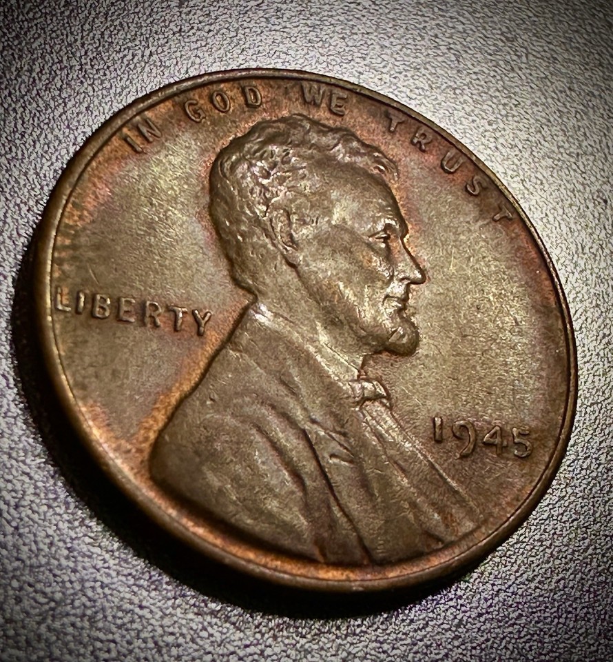 1945 Lincoln Wheat Cent - WWll Era - Natural Toning - Copper ...