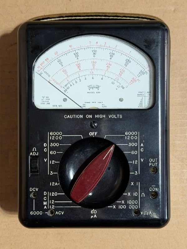 Triplett Model 630 Volt OHM Multimeter | eBay