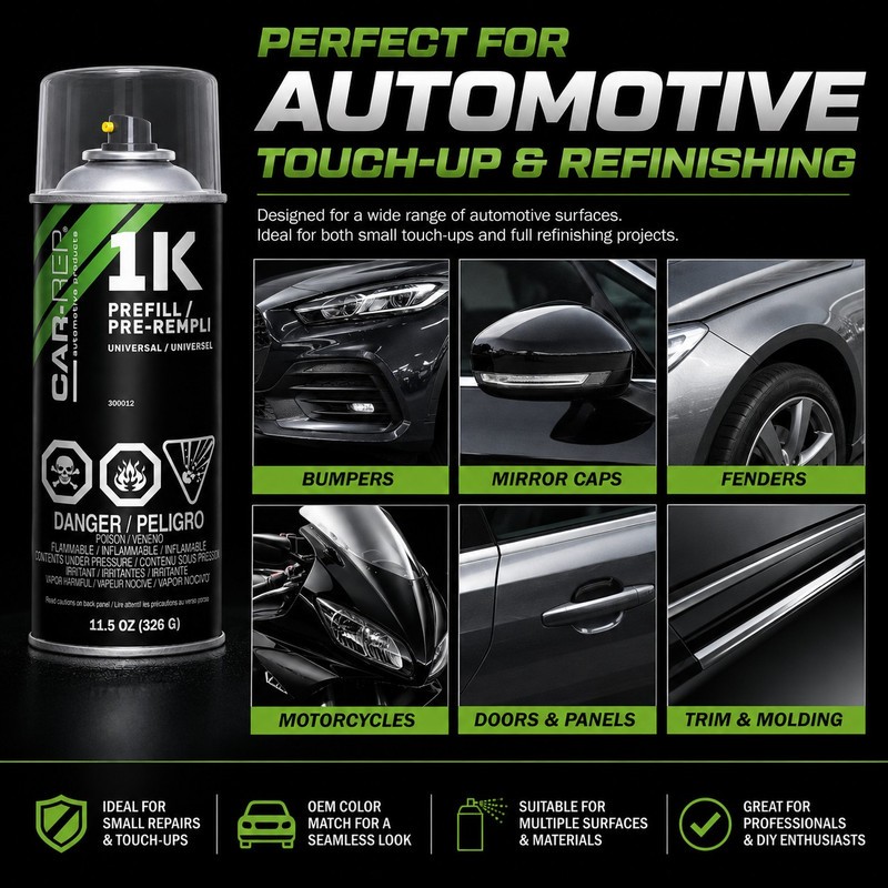 CAR-REP 1K Single Stage Gloss Aerosol OEM Match Auto Paint Spray 11.5oz ...