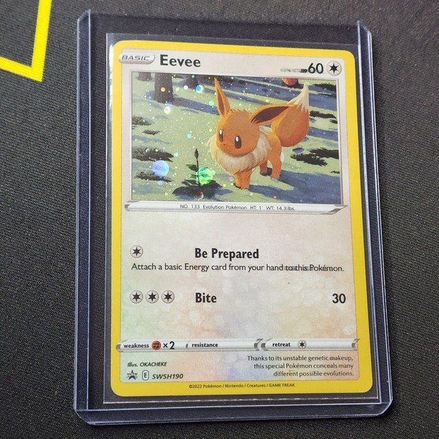 Pokémon TCG Eevee SWSH Black Star Promos SWSH190 Holo Promo for sale ...
