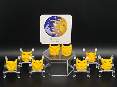 LEGO BIONICLE Krana Masks Complete Set of 8 YELLOW (Tahnok-Va 8554) | eBay