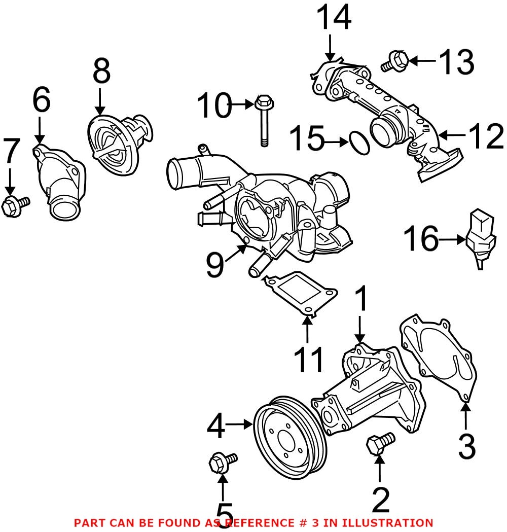 Genuine OEM Engine Water Pump Gasket For Nissan 210147S000 | eBay