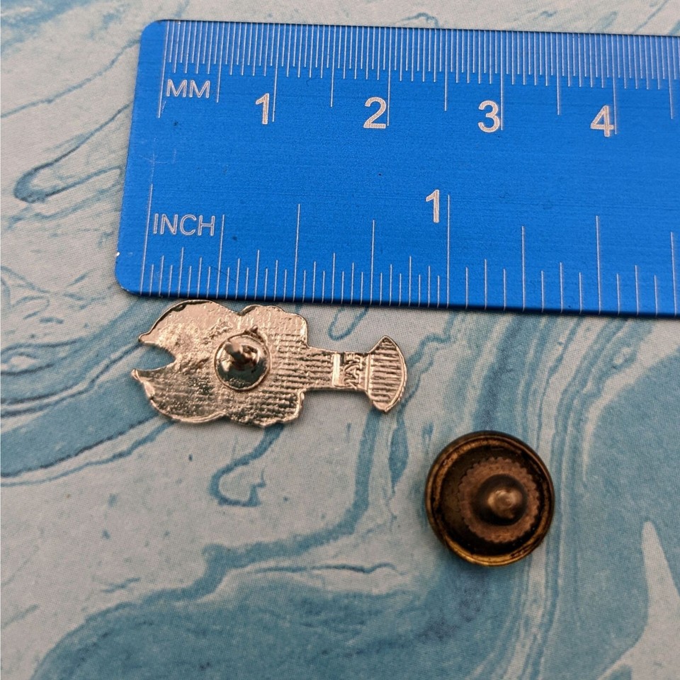 VTG LOBSTER Souvenir Enamel Lapel Pin RED Tie Tack OCEAN Maine Goldtone ...
