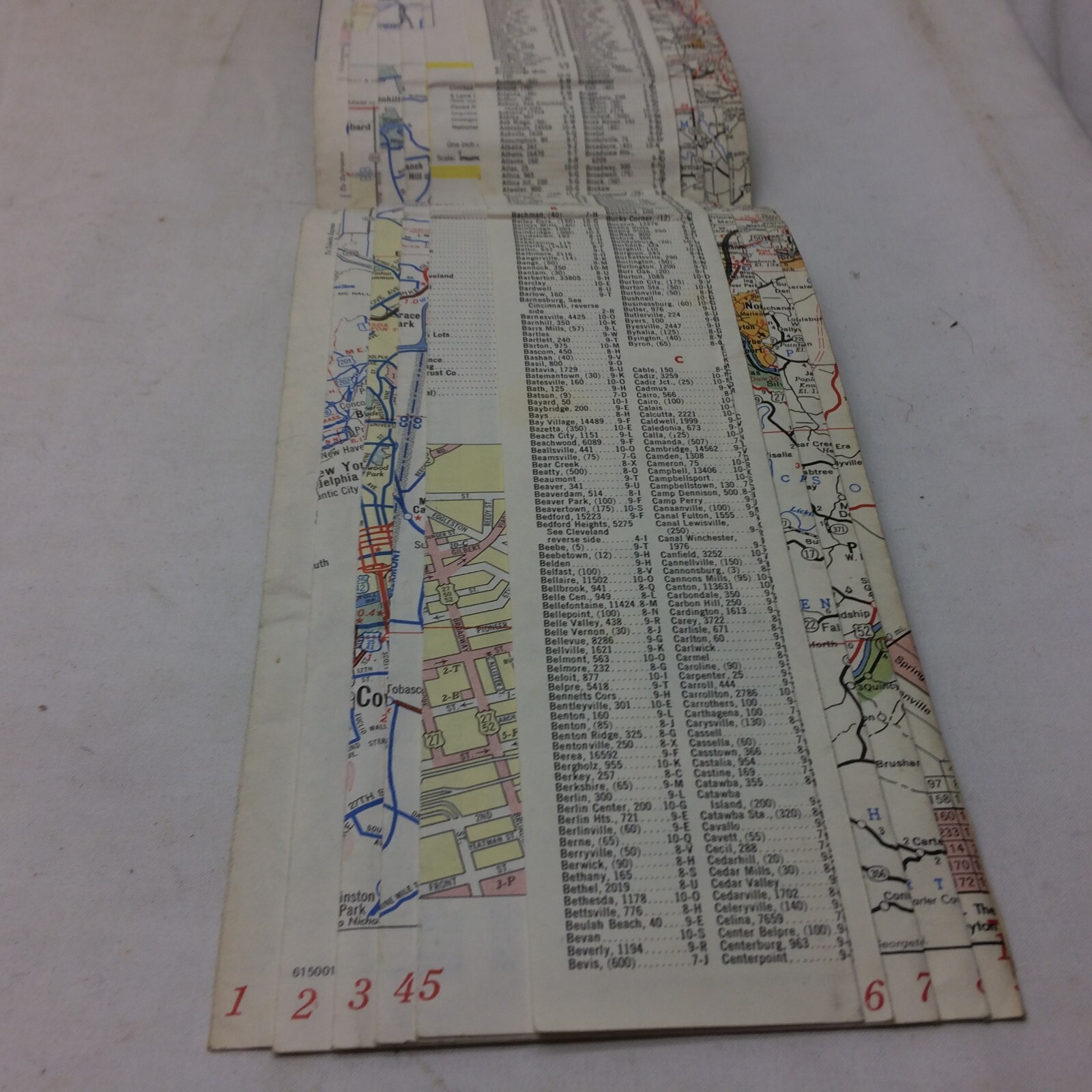 Vintage Ohio Road Map Sohio 1960's | eBay