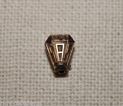 18K GP Vintage 1923 "SAS" Pin, Markings "Poli?? Chicago, Small Art Deco ...