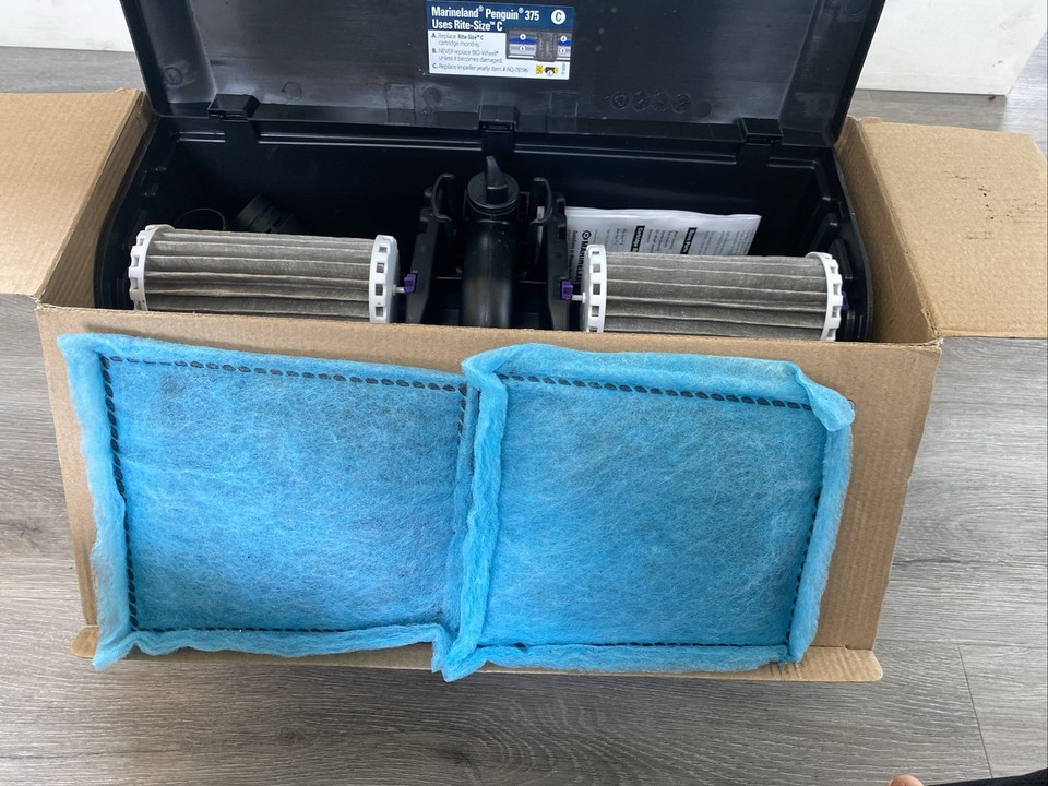 Marineland PENGUIN PRO 375 Aquarium Filter 375 gph 75GAL New OPEN BOX ...