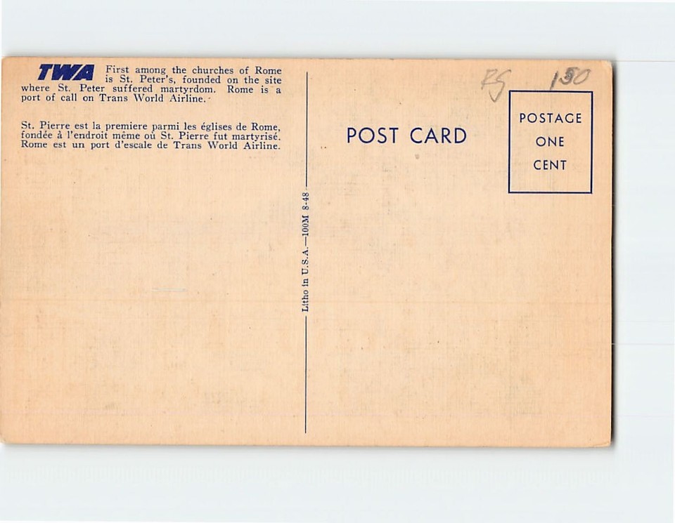 Postcard St. Peter's, Vatican City, Rome, Italy | eBay