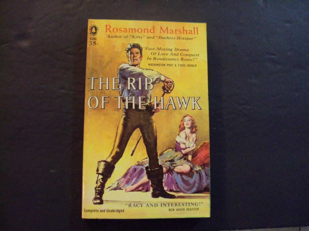 The Rib Of The Hawk pb Rosamond Marshall 1st Popular Library Print 8/58 ...
