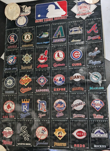 1995 MLB Poster of All Existing Teams with (Now) Retired Names | eBay