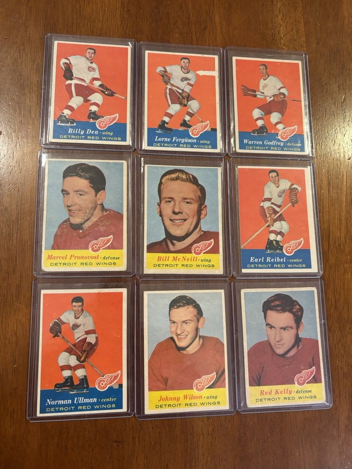 1957/58 Topps Hockey Complete Set with PSA Howe, Hall & Bucyk | eBay