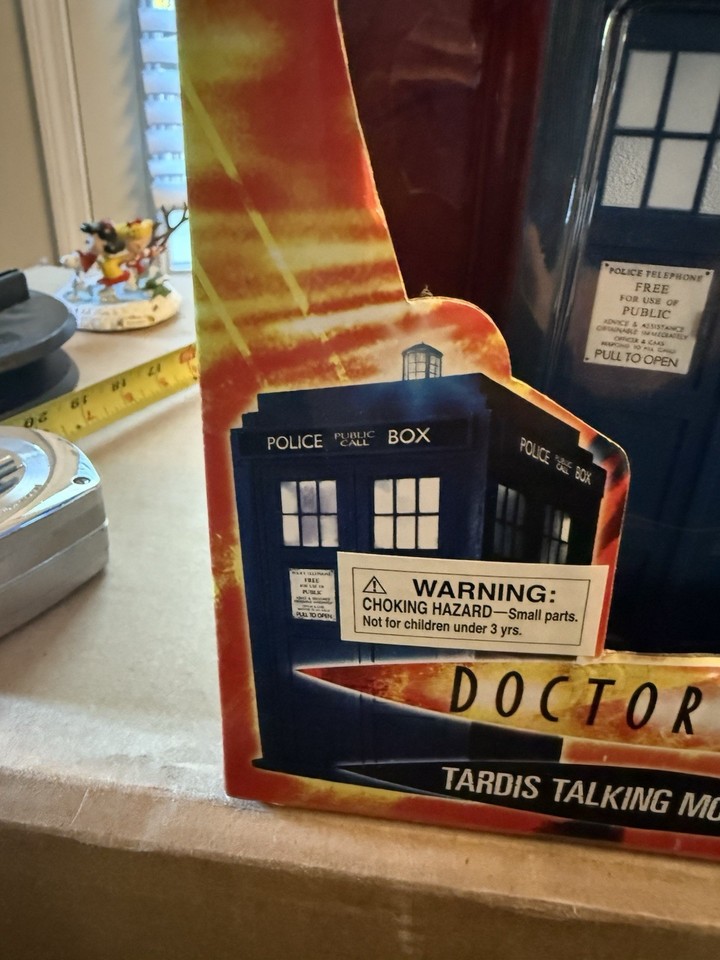 Vintage Doctor Who TARDIS Talking Money Bank 2004, NEW in Original Box ...