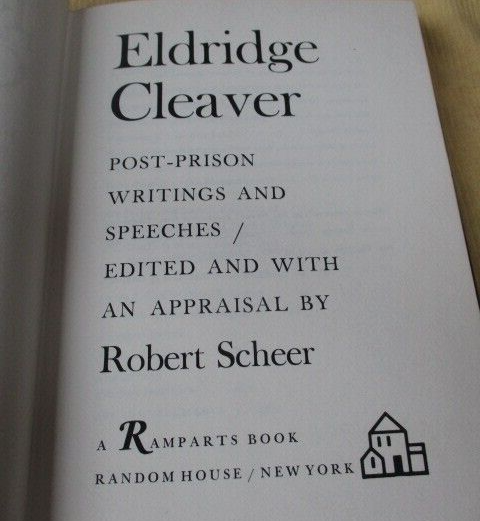 ELDRIDGE CLEAVER, 1968, Robert Scheer, 3rd Print,Black Americana | eBay