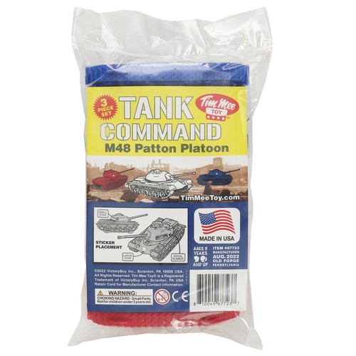 TimMee Processed Plastic M48 Patton Tank Tim Mee Army Men Red White ...
