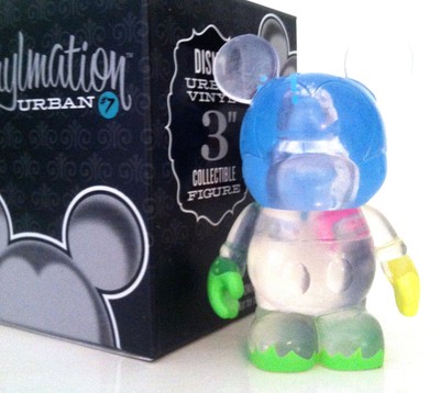 DISNEY VINYLMATION 3" URBAN SERIES 7 CLEAR PAINT SPLATTER MICKEY MOUSE ...