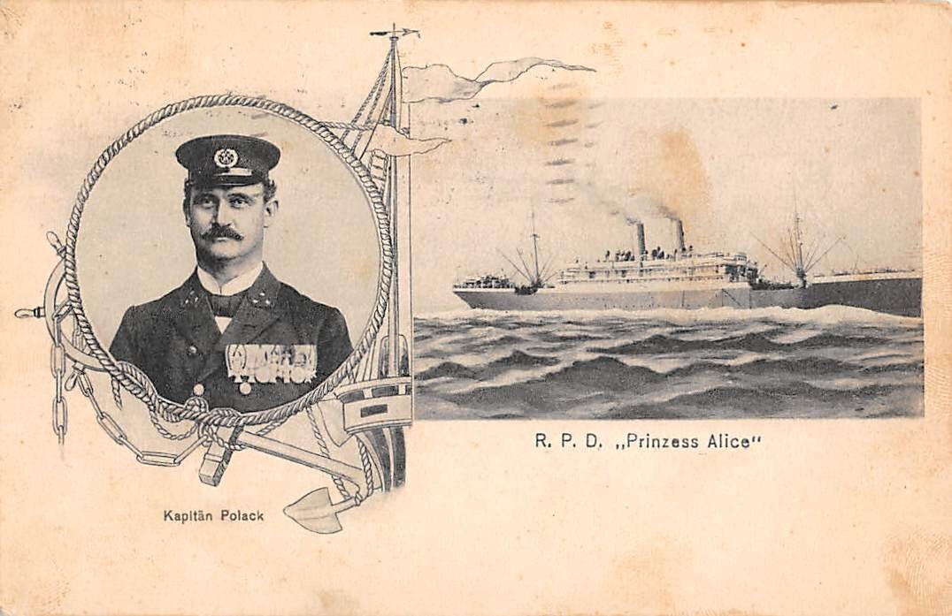 SS PRINCESS ALICE & CAPTAIN POLACK ~ NORD-DEUTSCHER LLOYD SHIP used ...