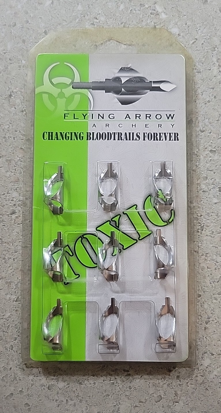 Flying+Arrow+Archery+Toxic+Replacement+Blades+100+Grain+9pk+401 for ...
