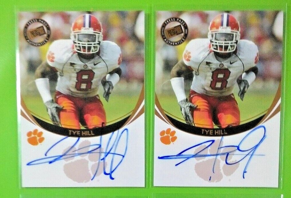 NFL Auto variation NCAA football college RC autograph CLEMSON TIGERS ...