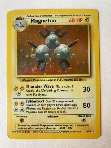 MAGNETON 9/102 HOLO POKEMON UNPLAYED CARD | eBay