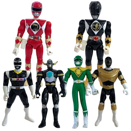 Bandai MMPR Mighty Morphin Power Rangers Action Figure Lot of 6 Figures ...