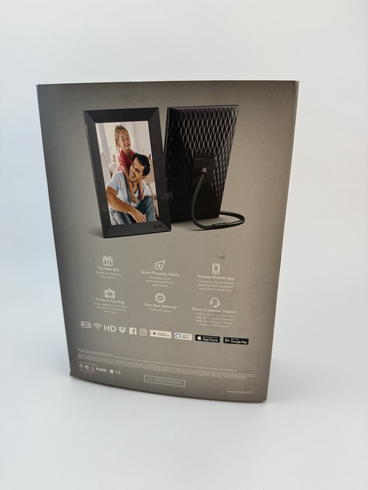 Nixplay 10.1" Smart Digital Black Photo Frame Mobile App WIFI Alexa ...