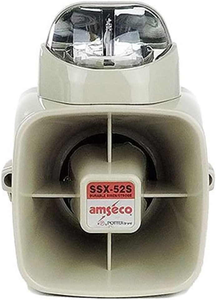 AMSECO POTTER SSX52SC SIREN and STROBE COMBINATION - CLEAR | eBay