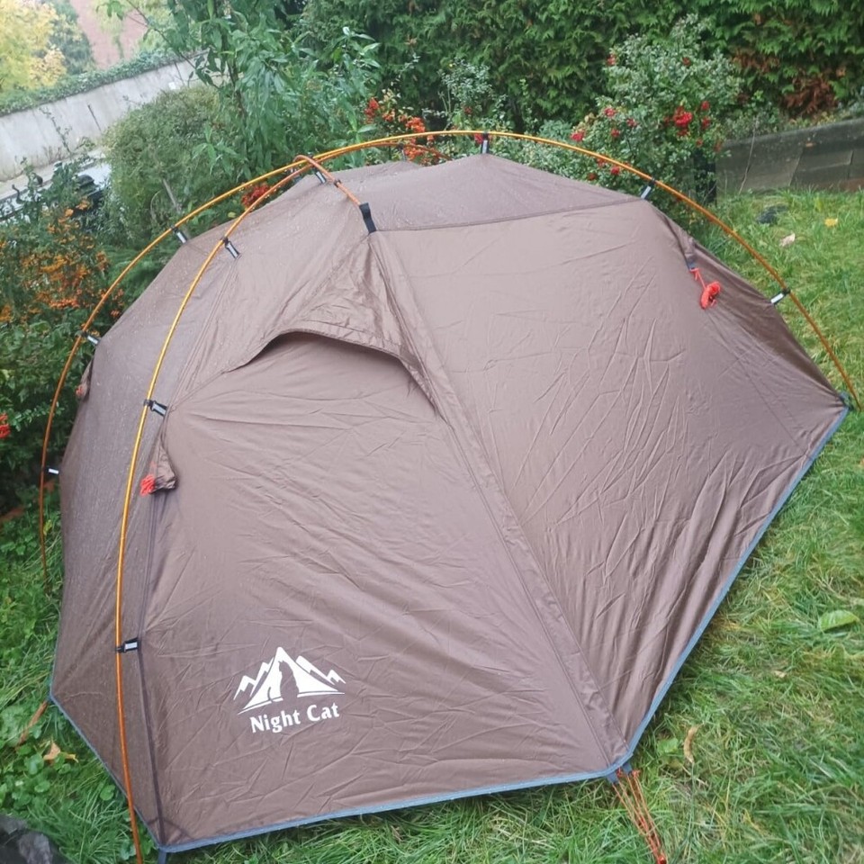 2 Person Camping Tent Hiking Canopy Backpack Tents Waterproof Aluminium ...