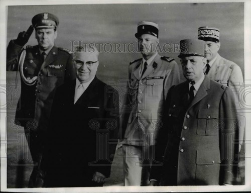1967 Press Photo French President Charles de Gaulle & Polish President ...