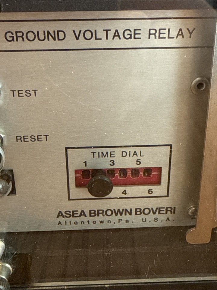 ABB Circuit Shield 59G Ground Voltage Relay 410E1175 Working Tested 48 ...