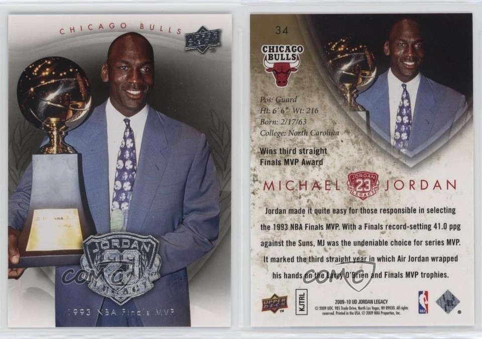 2009-10 Upper Deck Jordan Legacy Box Set Michael Jordan #34 HOF 0s4v | eBay