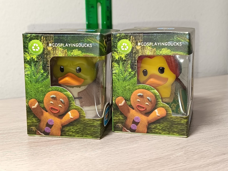 *FREE SHIP* SHREK + PRINCESS FIONA Tubbz Mini Rubber Duck Collectible ...
