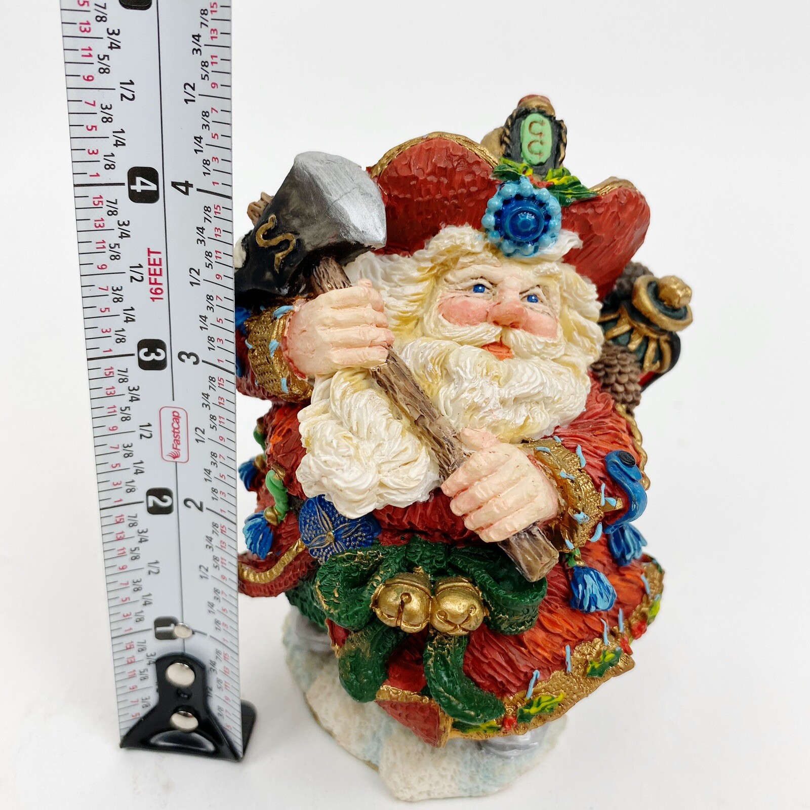 Vintage Crinkle Claus- Santa Fireman Axe w/ Fire Extinguisher 1996 ...