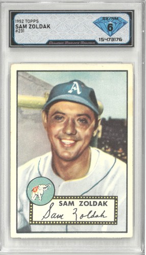 1952 Topps SAM ZOLDAK #231 💎 DSG 6 EX/NM | eBay