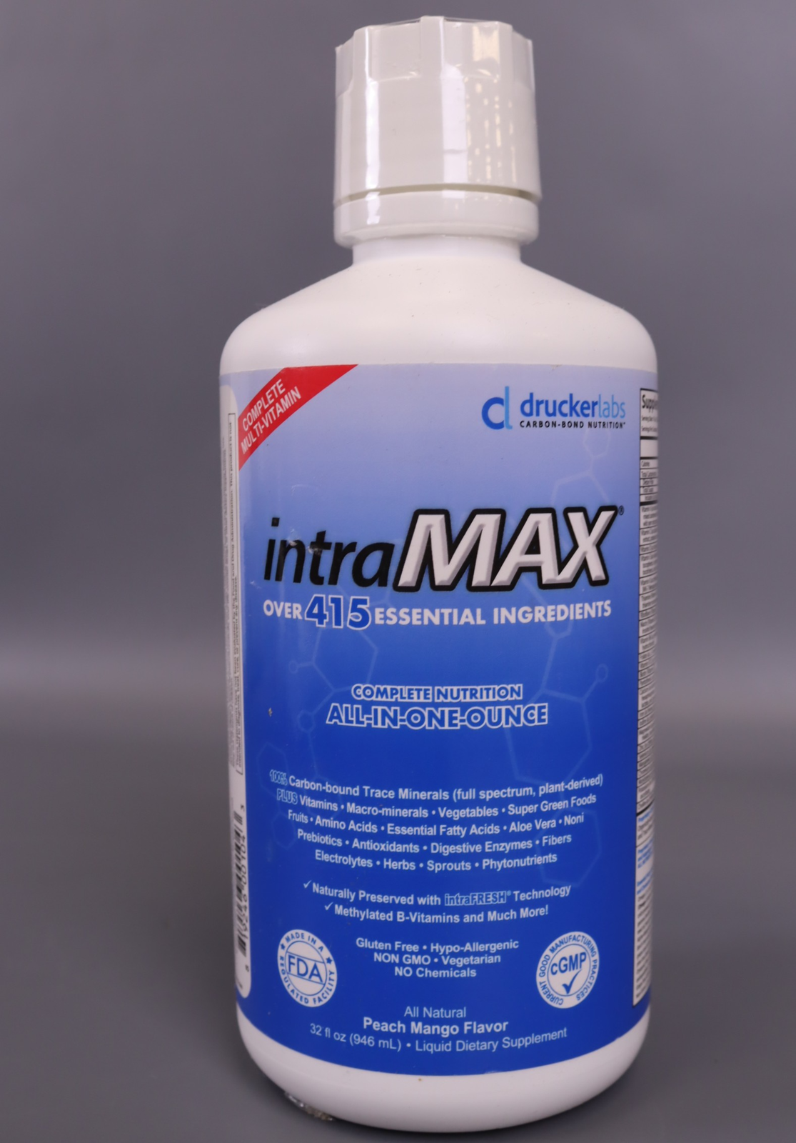 IntraMAX 2.0 Organic Liquid Trace Minerals 32 oz.Peach Mango (EXP:11/13 ...
