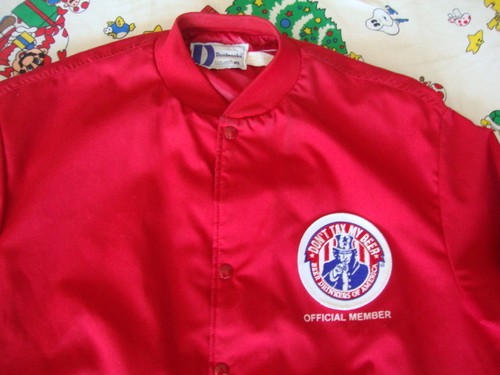 Vintage BEER DRINKERS OF AMERICA Official Member Uncle Sam Jacket Men's ...