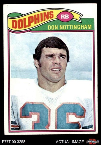 1977 Topps #492 Don Nottingham Dolphins Kent St 4 - VG/EX | eBay