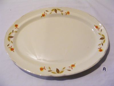 (A) JEWEL TEA AUTUMN LEAF 13 1/2" OVAL PLATTER | eBay