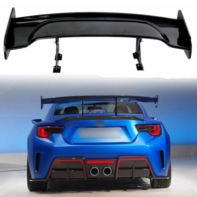Universal 57" Rear Trunk GT-Style Spoiler Wing ABS Black Trunk Spoiler ...