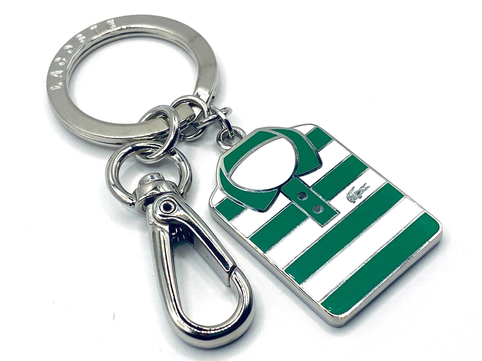 LACOSTE KEYRING KEY FOB Charm Enamel Vintage L24 Polo Shirt Slg 18 ...