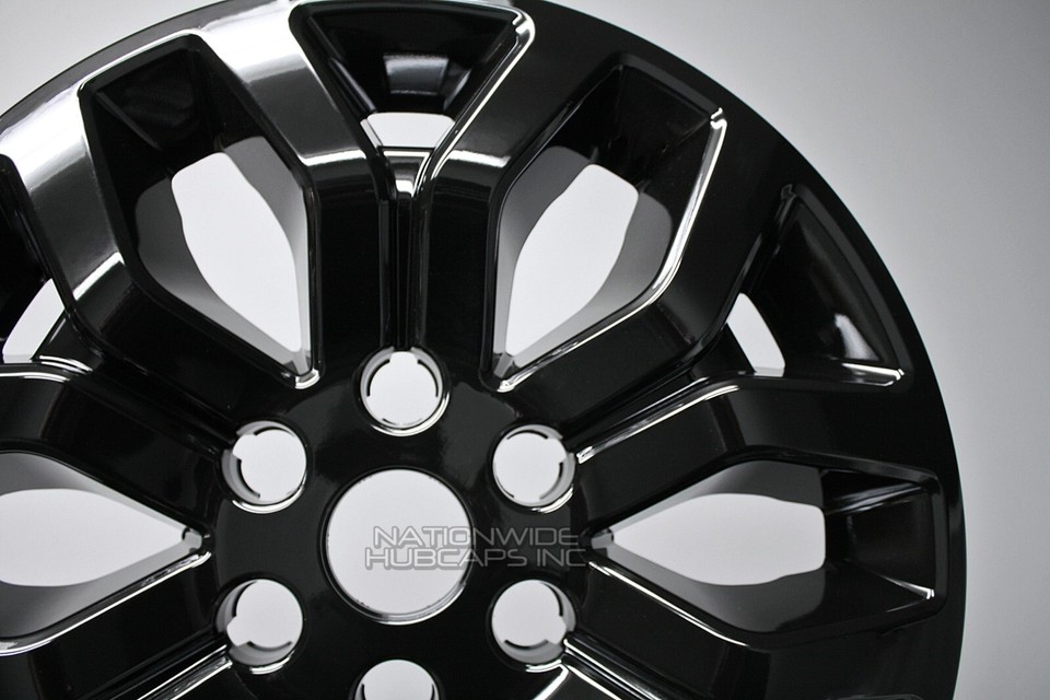 2021-2023 Ford F150 Black 18" Wheel Skins Full Rim Covers Hub Caps fits ...