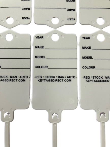 Car Key Tags with Locking Tail For Vehicle Identification - 10, 50,100 ...