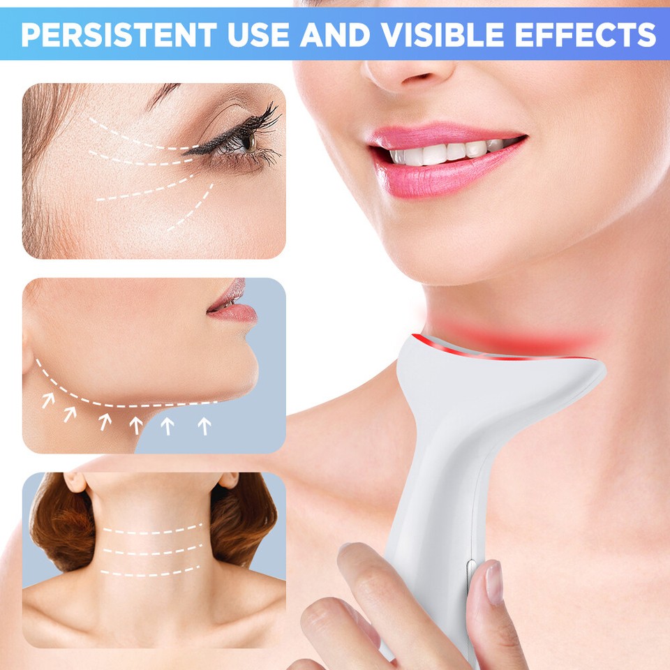 LED Microcurrent Facial Skin Tightening Lifting Device Face Neck Beauty ...