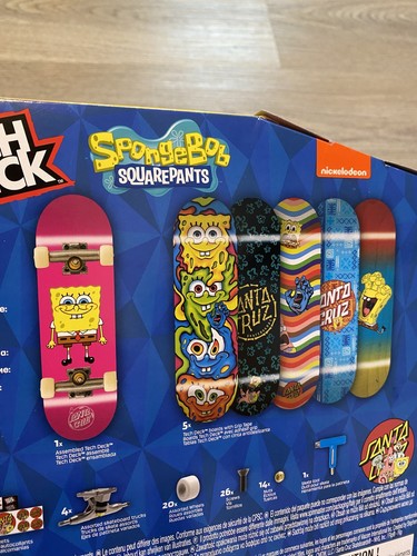 Nickelodeon SpongeBob SquarePants Tech Deck Sk8 Shop Bonus Pack Santa ...