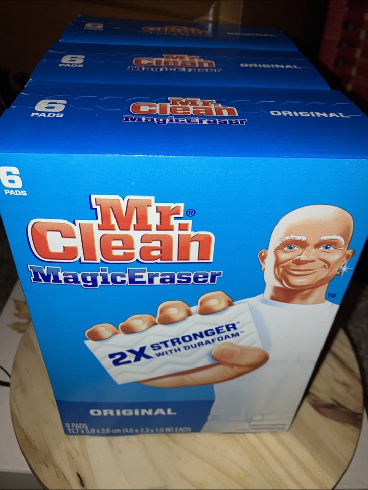 Mr. Clean MAGIC ERASER Original 6Pk Multi Purpose Cleaning Foam Pad 3 ...