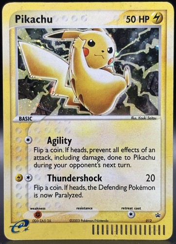 Pikachu 012 Black Star Promo E-Reader Holo - 2003 - MP | eBay