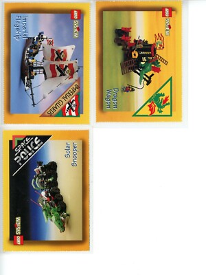 1993 Lego System Collectable Cards Lot of 3 Imperial Flagship Solar ...